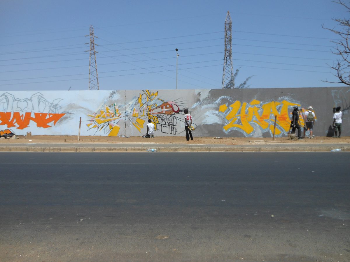 Graffiti à Dakar, Bandi Festigraff 4 - Nadib Bandi Graffiti mural
