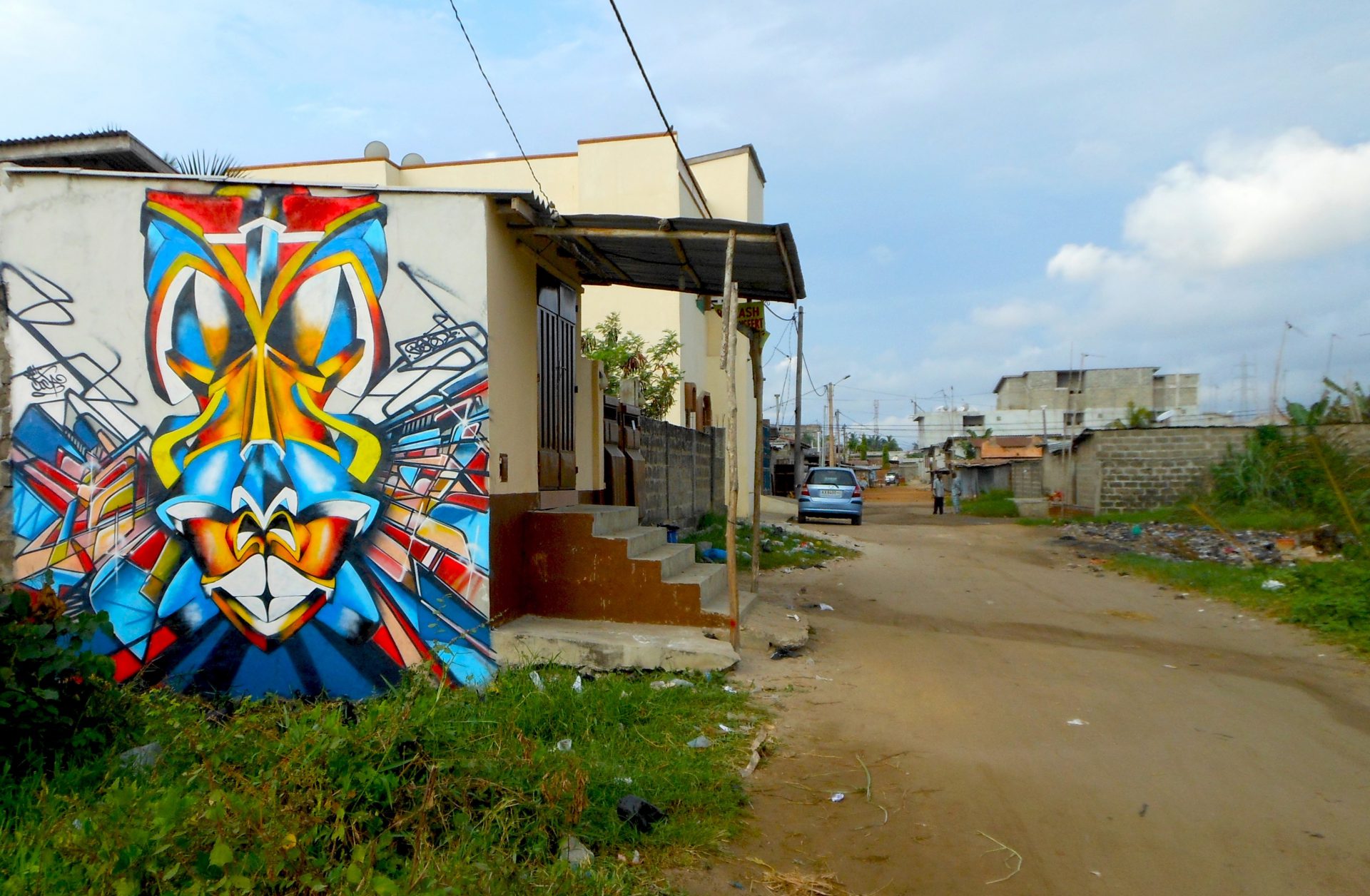 Graffiti en Afrique, Docta et Bandi - Nadib Bandi Graffiti mural