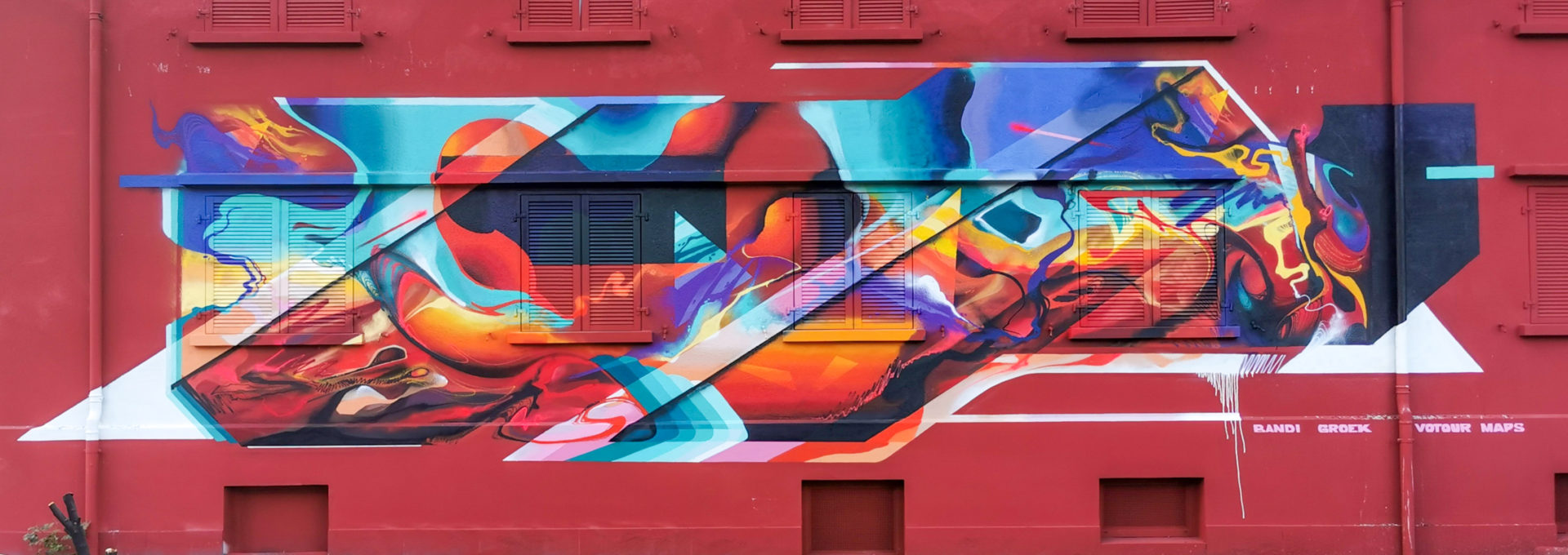 Jam graffiti à Genève - Nadib Bandi Graffiti mural