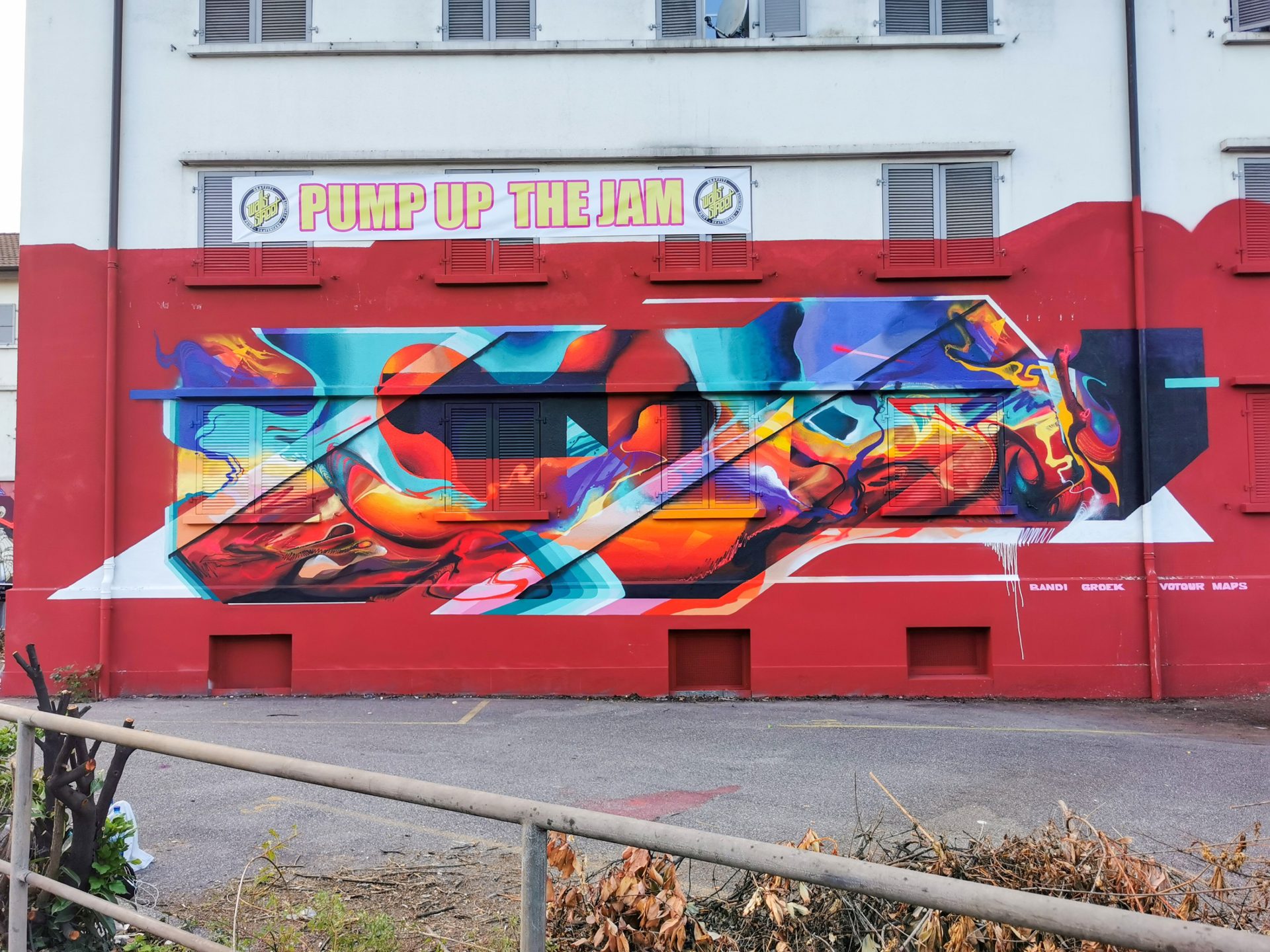 Jam graffiti à Genève - Nadib Bandi Graffiti mural