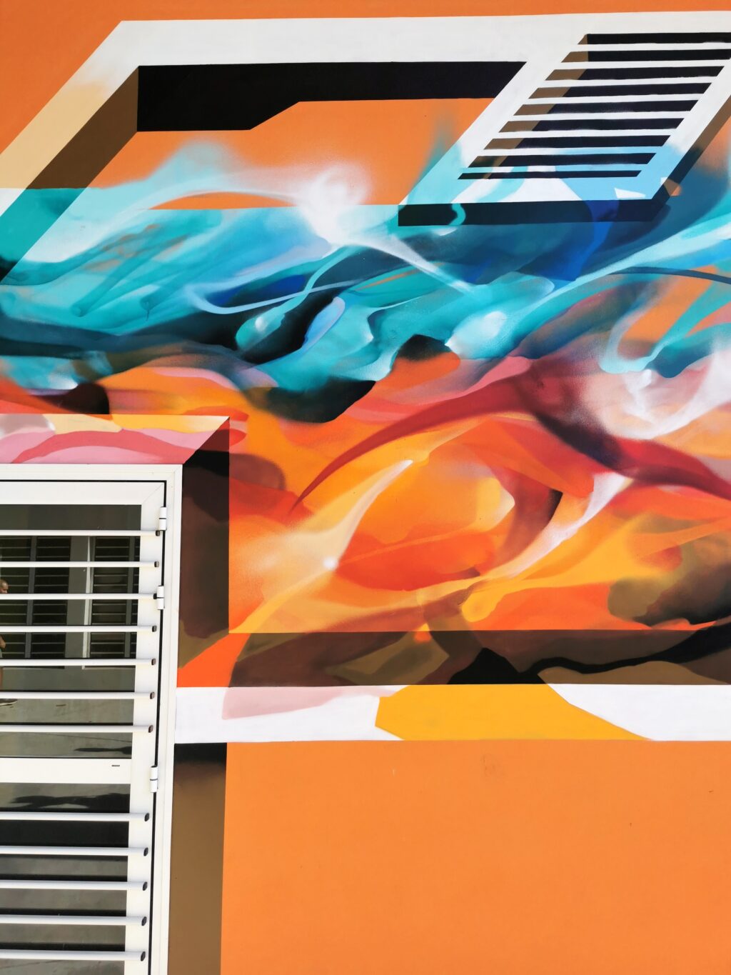 Sea meets lava Réunion graffiti - Nadib Bandi Graffiti mural